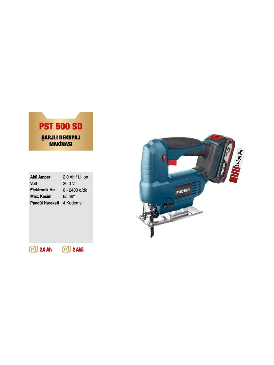 Proter Şarjlı Dekupaj Makinası Pst 500 Sd | PROTER | Dekupaj & Tilki ...